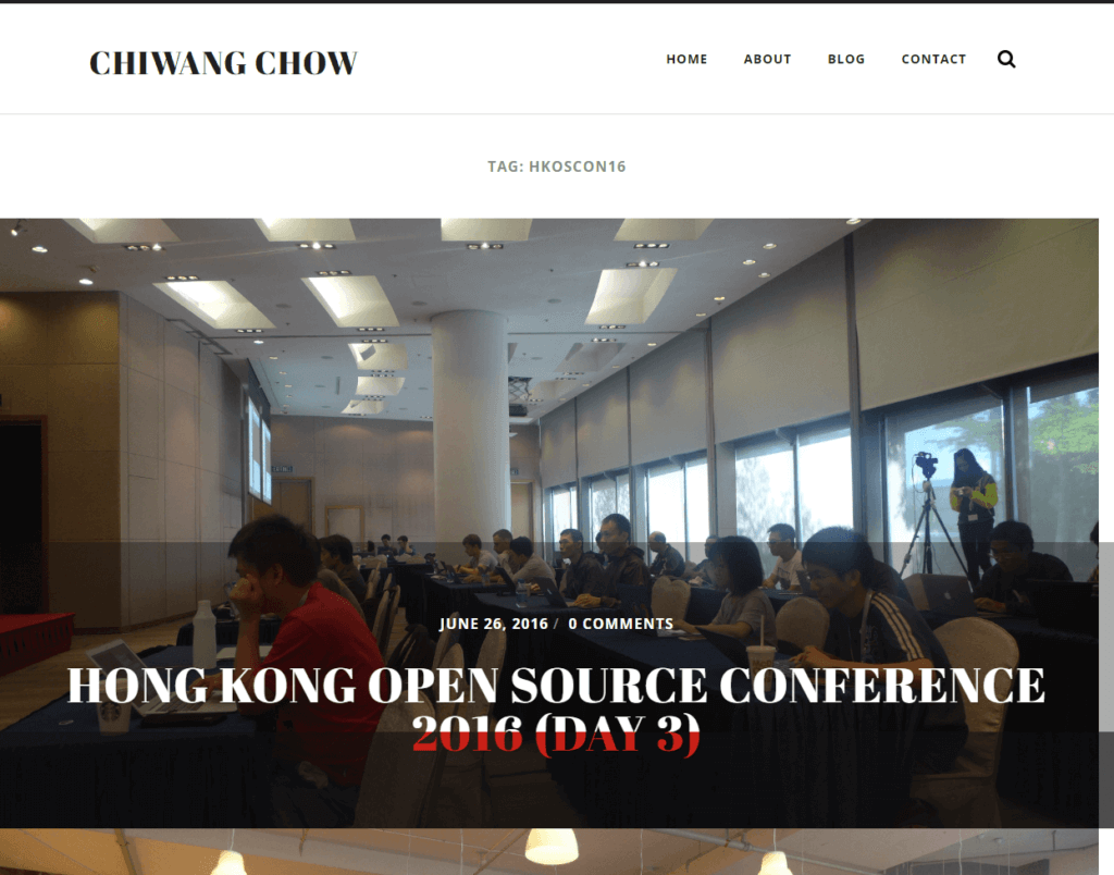HONG KONG OPEN SOURCE CONFERENCE 2016 (DAY 1-3) – Hong Kong Open Source ...